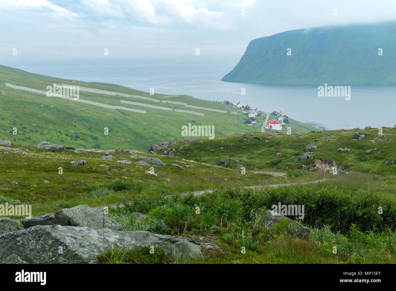 Akkarfjord is a small fishing village in Soroya island in Hammerfest ...