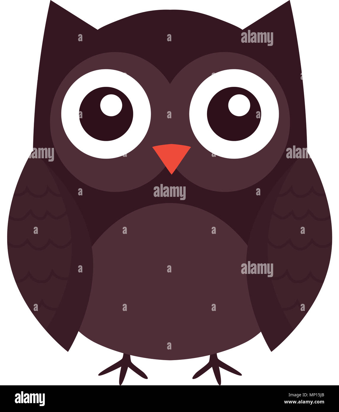 Illustration of a owl Stock Photo - Alamy