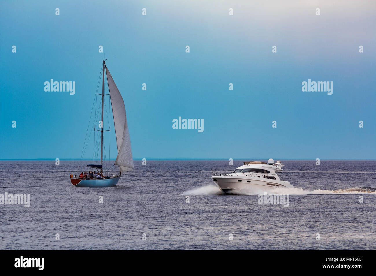 Fast moving passenger water craft hi-res stock photography and images ...