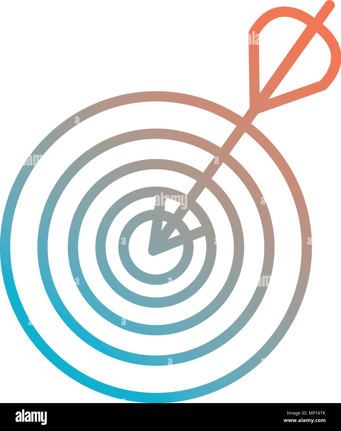 target with arrow icon vector illustration design Stock Vector Image ...