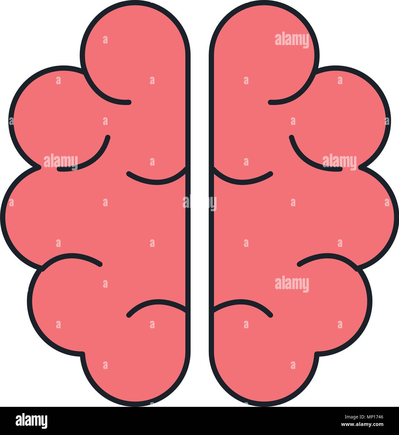 human brain organ icon vector illustration design Stock Vector Image ...