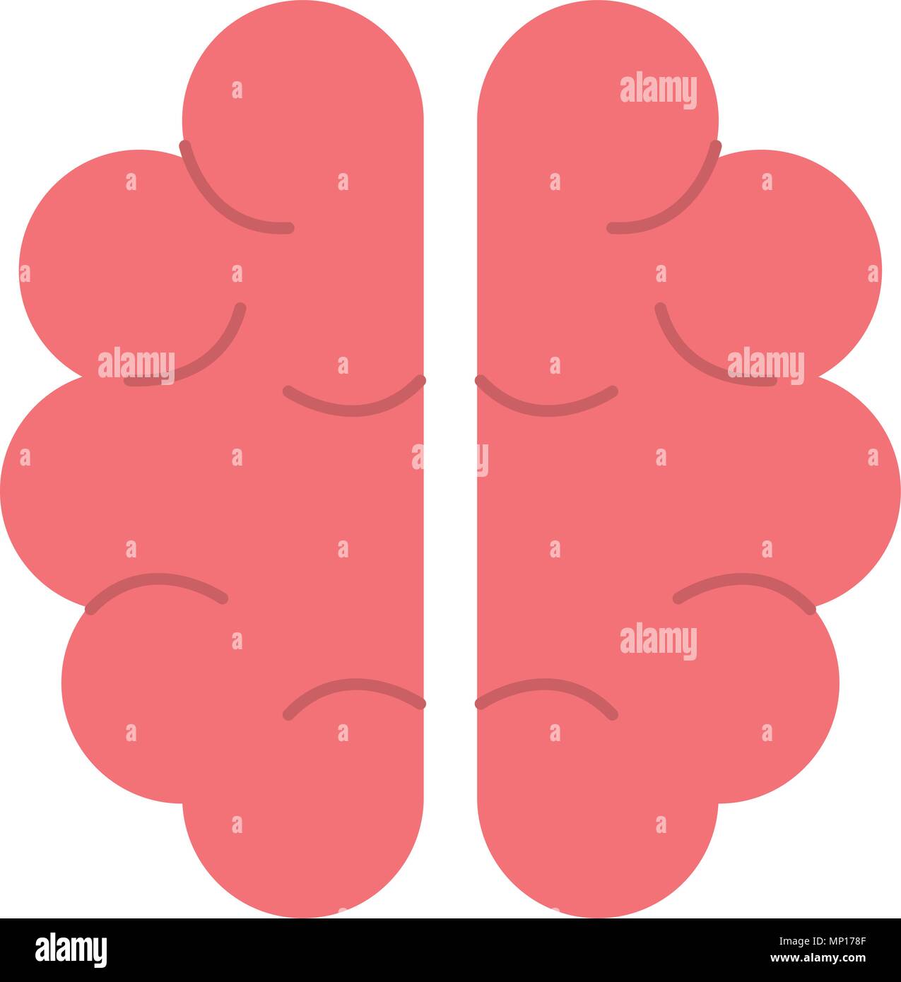 human brain organ icon vector illustration design Stock Vector Image ...