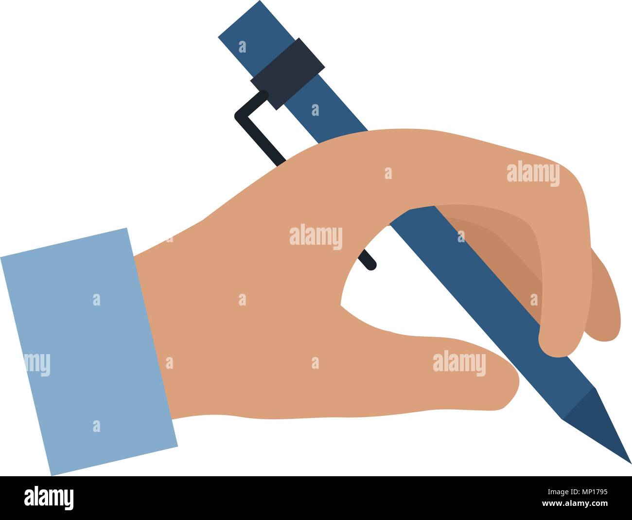 hand writing with pen vector illustration design Stock Vector Image ...