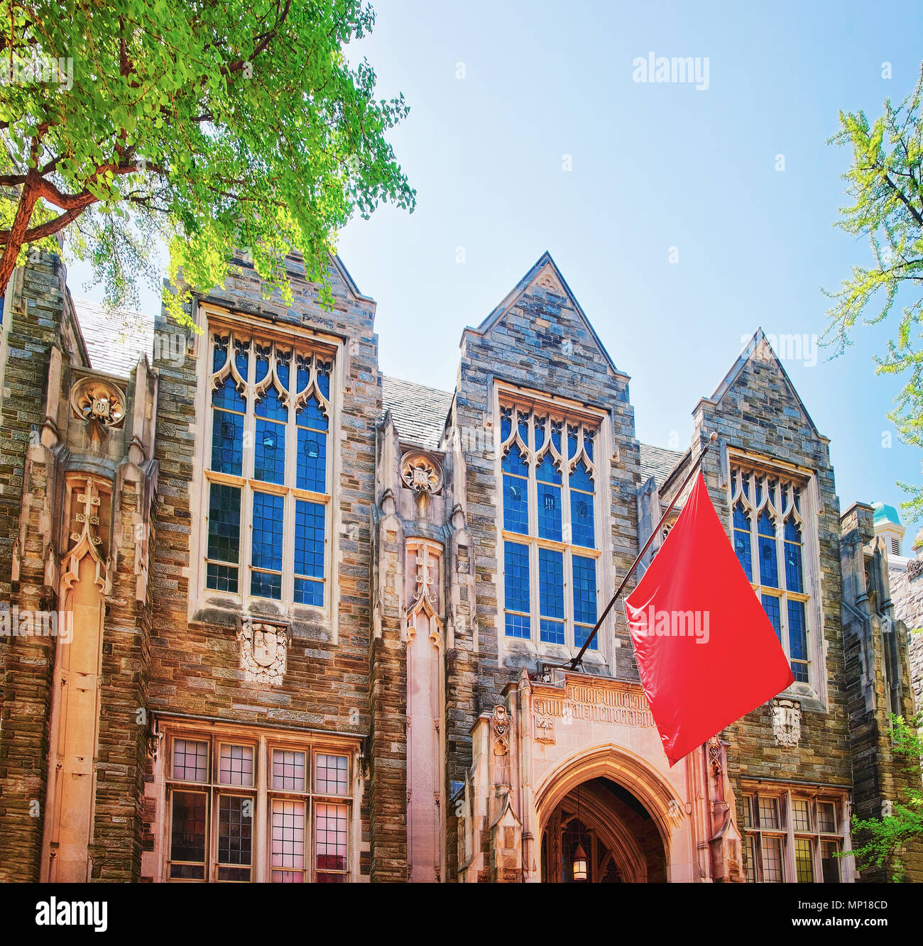 Temple University building in Philadelphia, Pennsylvania, the USA Stock ...
