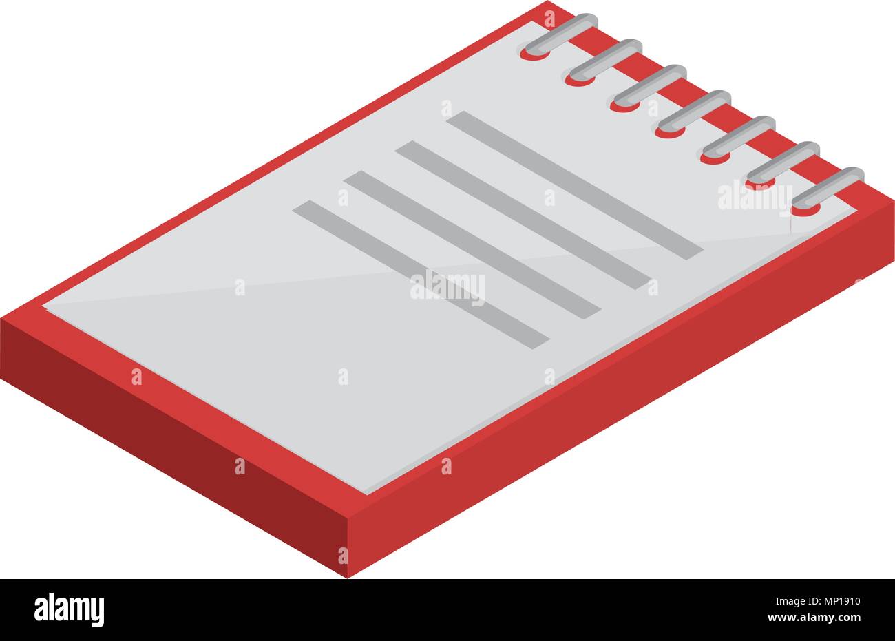 office notebook isometric icon vector illustration design Stock Vector ...
