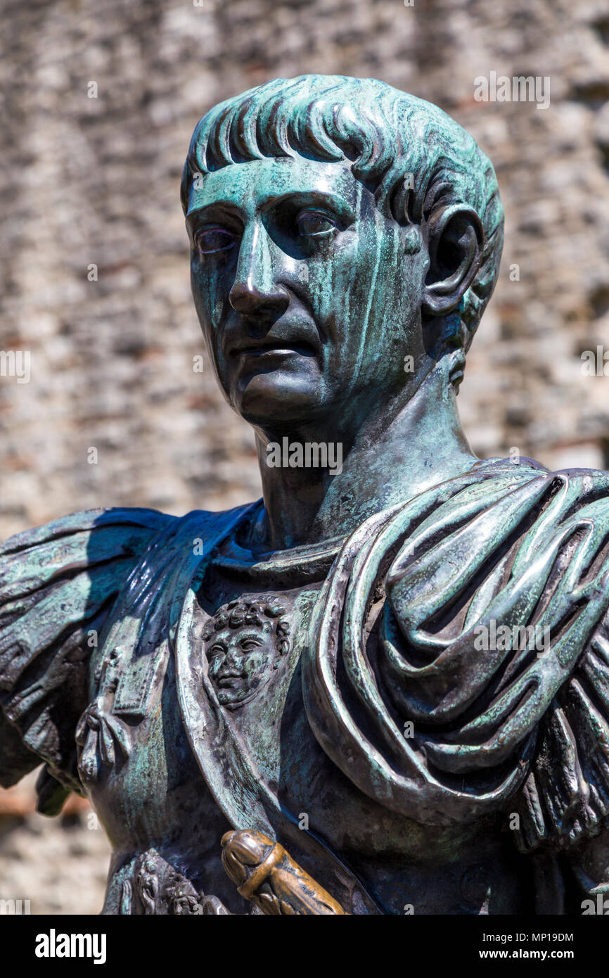Bronze statue roman emperor trajan hi-res stock photography and images ...