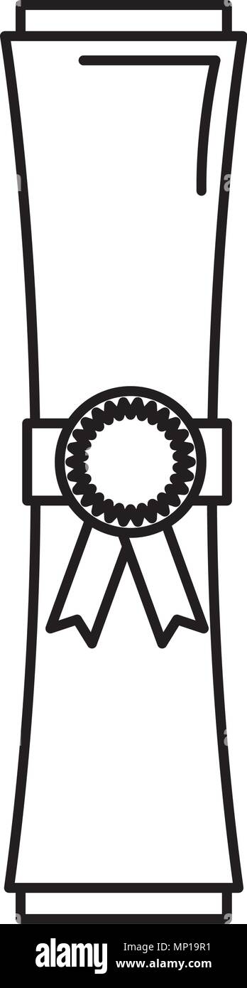 graduation certificate isolated icon Stock Vector Image & Art - Alamy