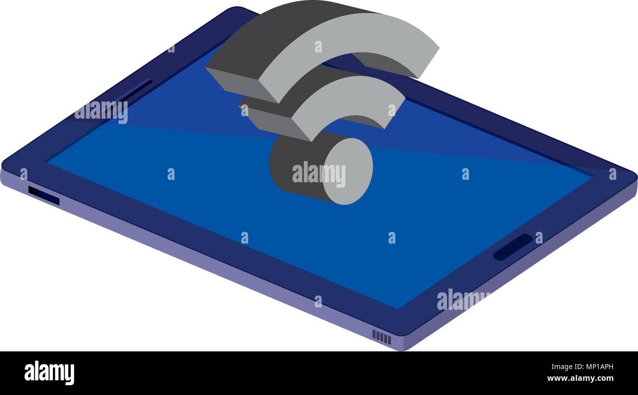 tablet device isometric icon Stock Vector Image & Art - Alamy