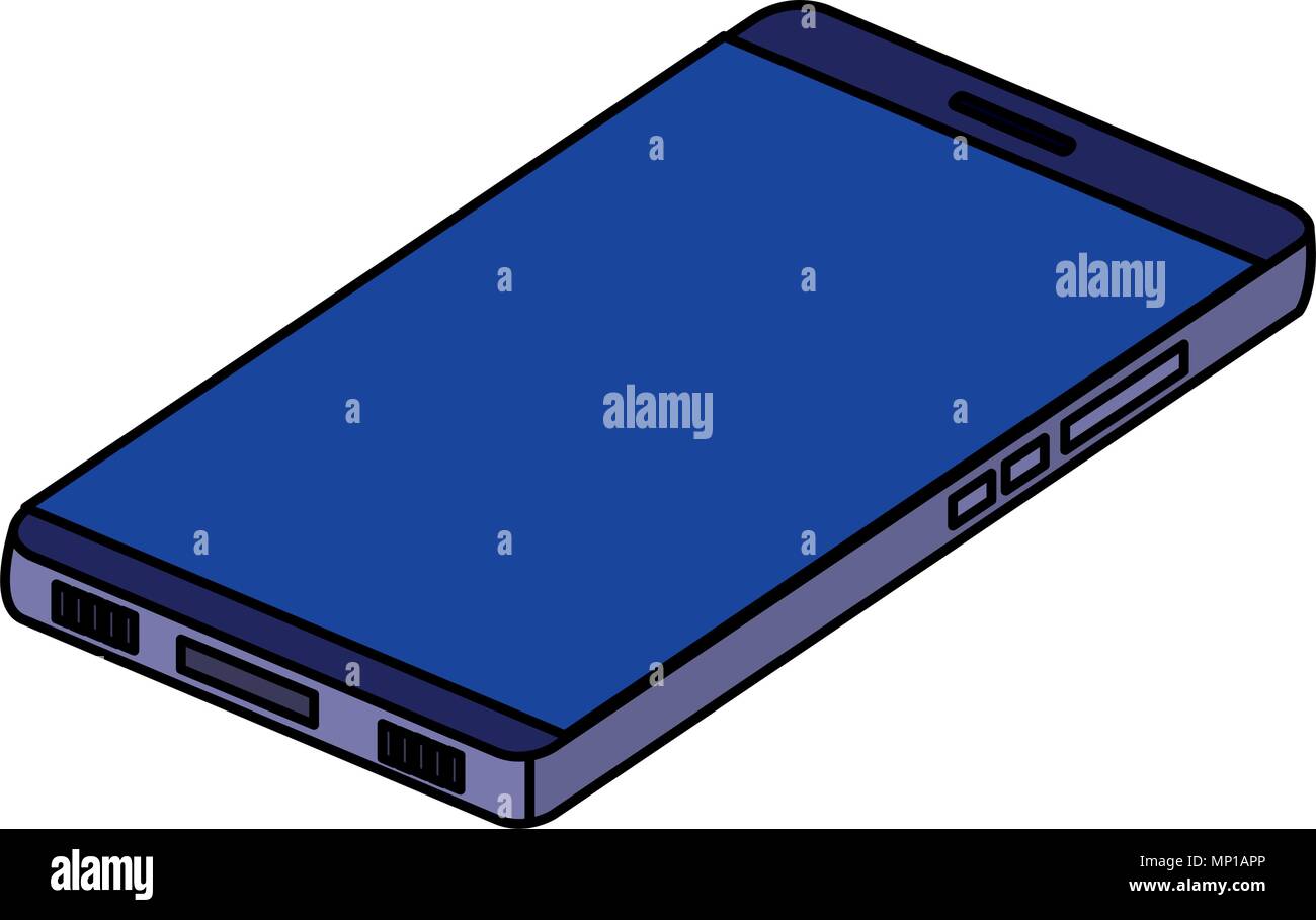 smartphone device isometric icon Stock Vector Image & Art - Alamy
