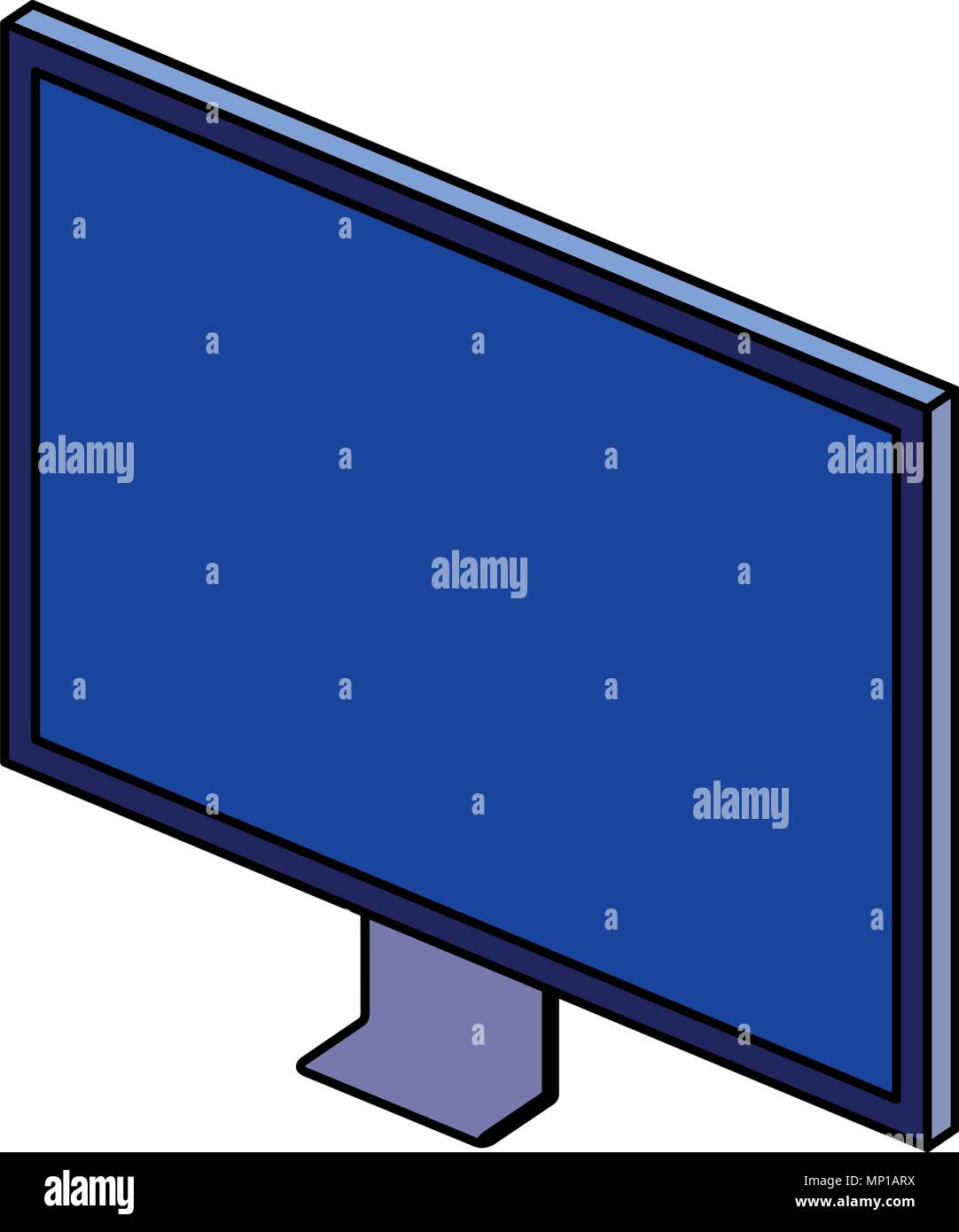 computer display isometric icon Stock Vector Image & Art - Alamy