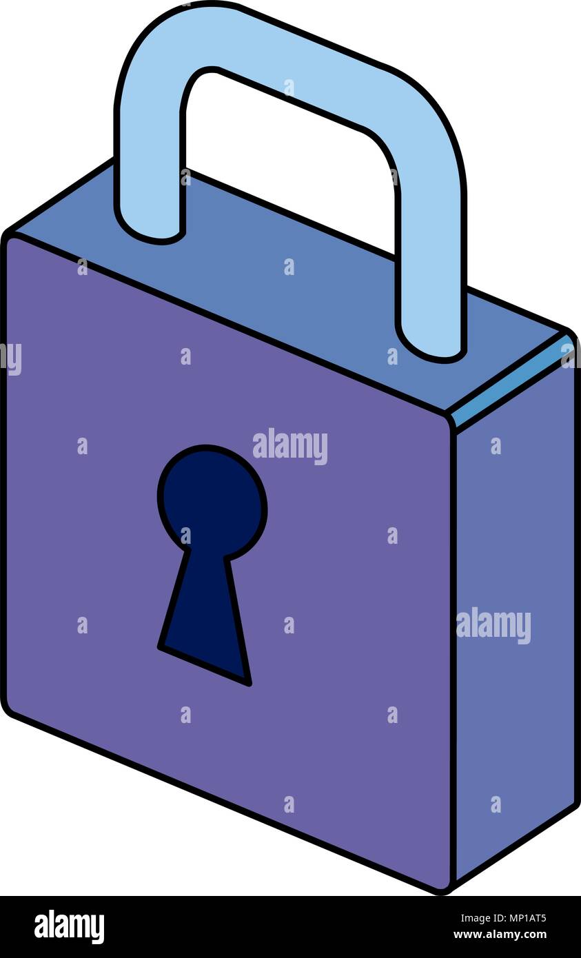 isometric padlock isometric icon Stock Vector Image & Art - Alamy