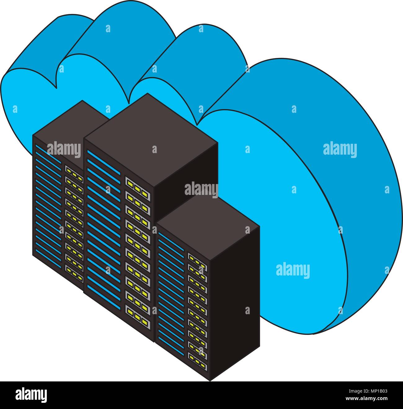 cloud computing data center technology Stock Vector Image & Art - Alamy