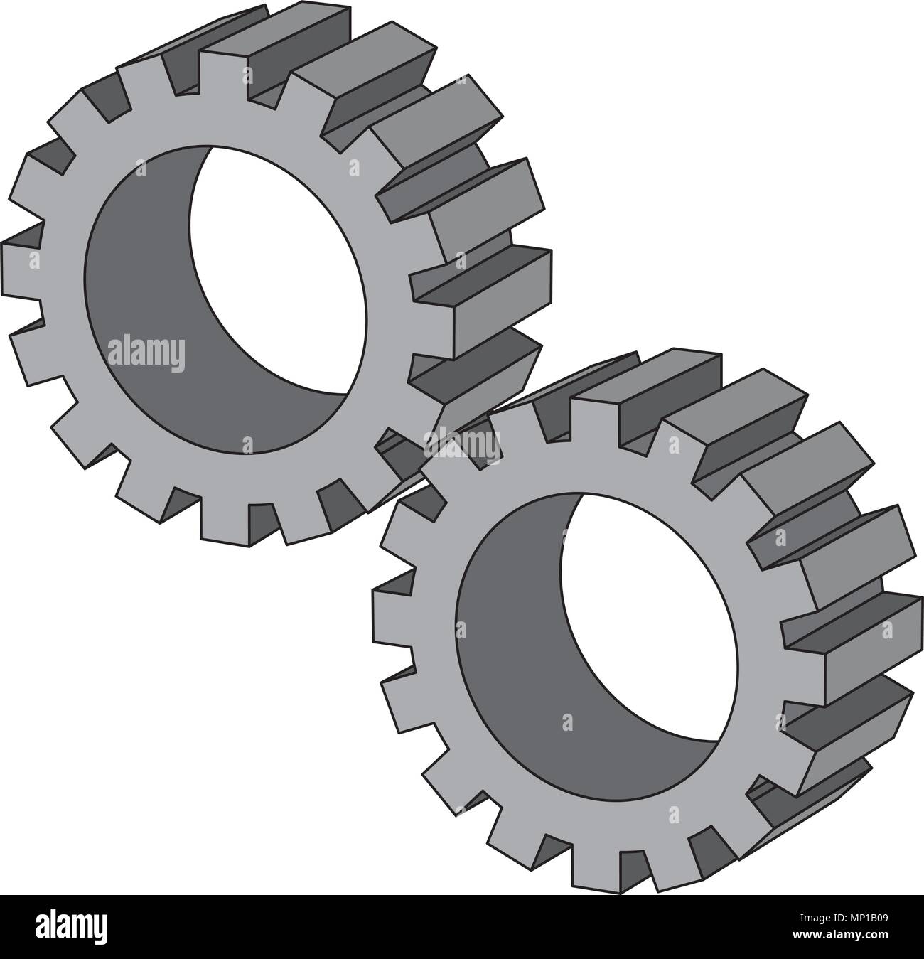 settings gear mechanic isometric design Stock Vector Image & Art - Alamy