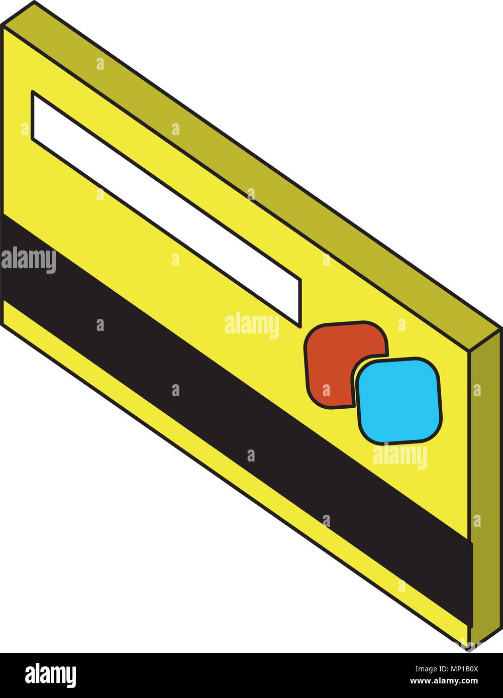Credit card chip 3d Stock Vector Images - Alamy