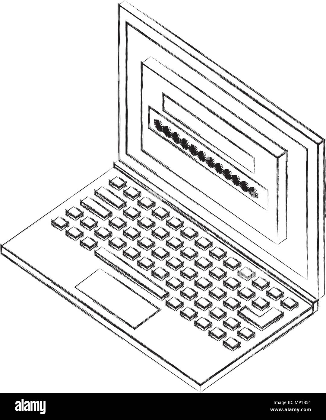 laptop device isometric design Stock Vector Image & Art - Alamy