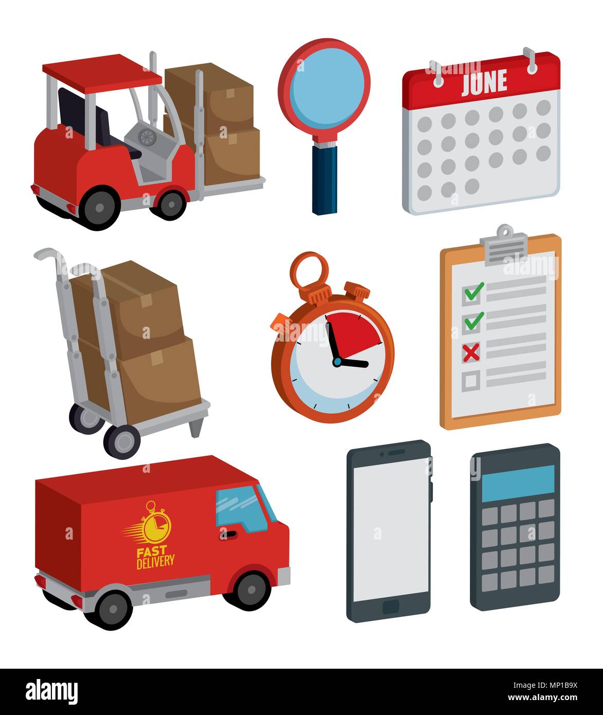 Ecommerce delivery car Stock Vector Images - Alamy