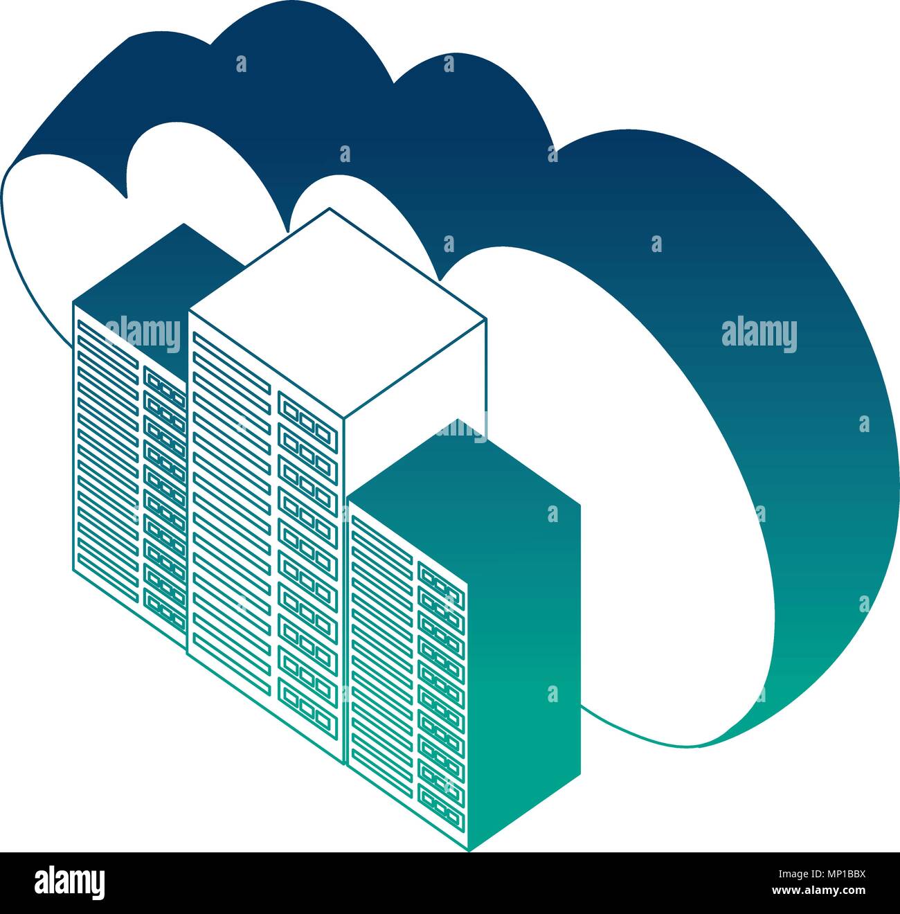 cloud computing data center technology Stock Vector Image & Art - Alamy