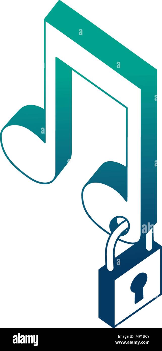 social media music security isometric design Stock Vector Image & Art ...