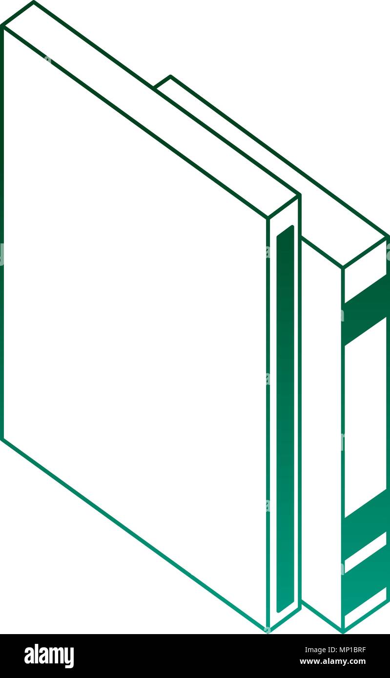 Isometric online library stack Stock Vector Images - Alamy
