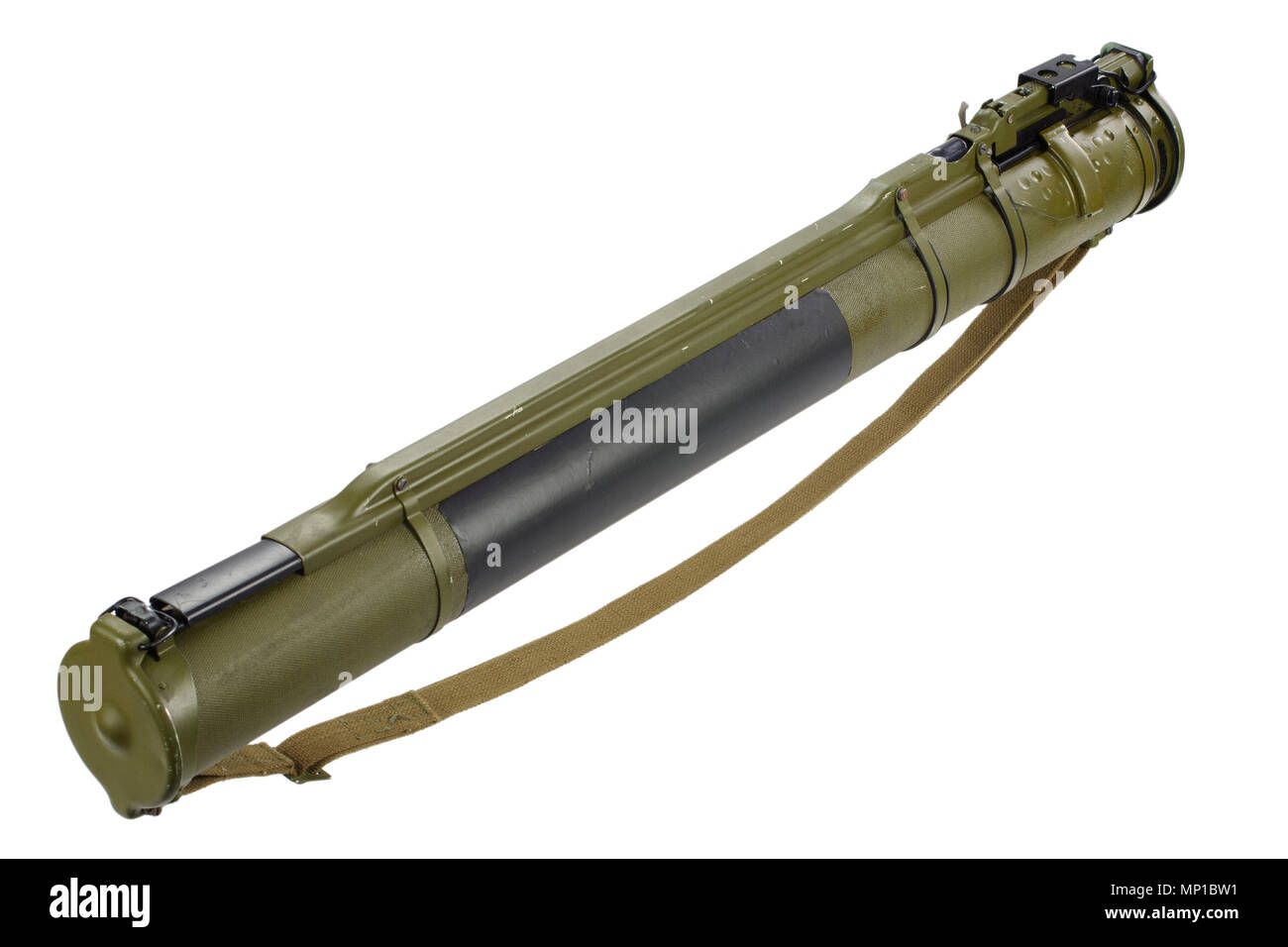 anti-tank rocket propelled grenade launcher isolated on white Stock ...