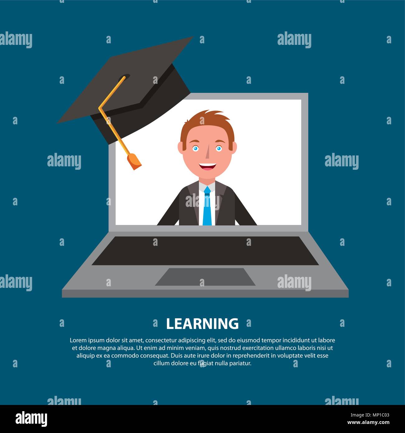 learning online education Stock Vector Image & Art - Alamy