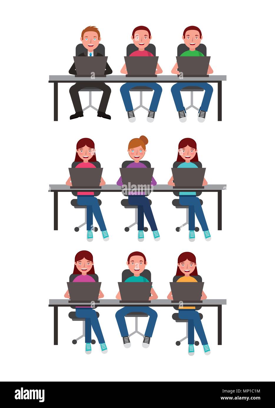 people learning concept Stock Vector Image & Art - Alamy