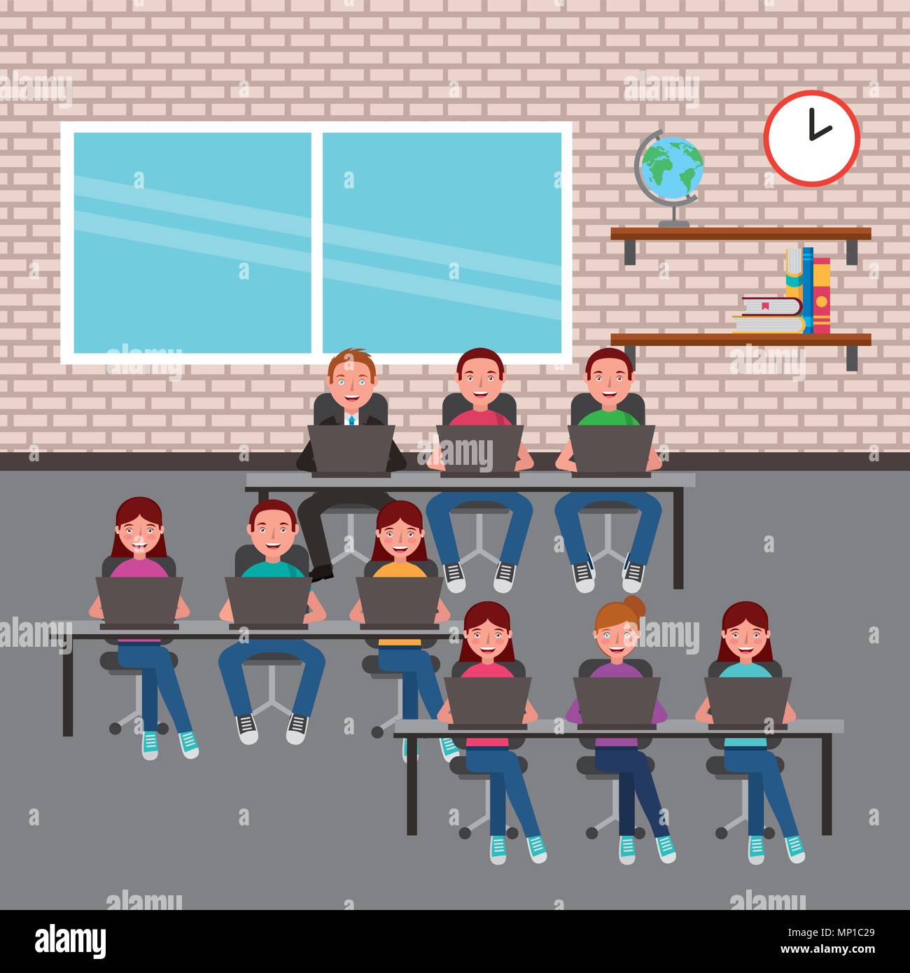 people learning concept Stock Vector Image & Art - Alamy