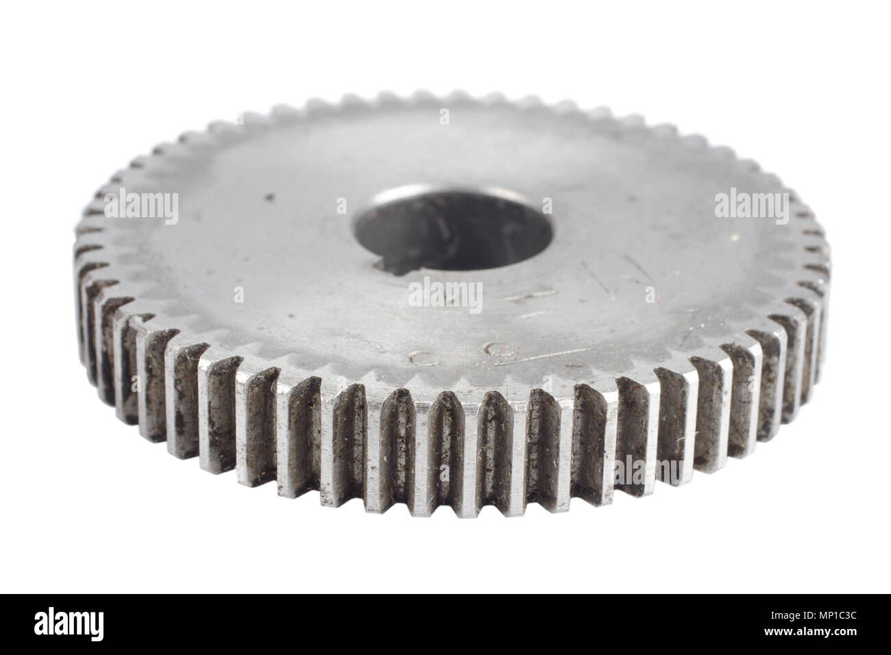 steel gears isolated on a white background Stock Photo - Alamy