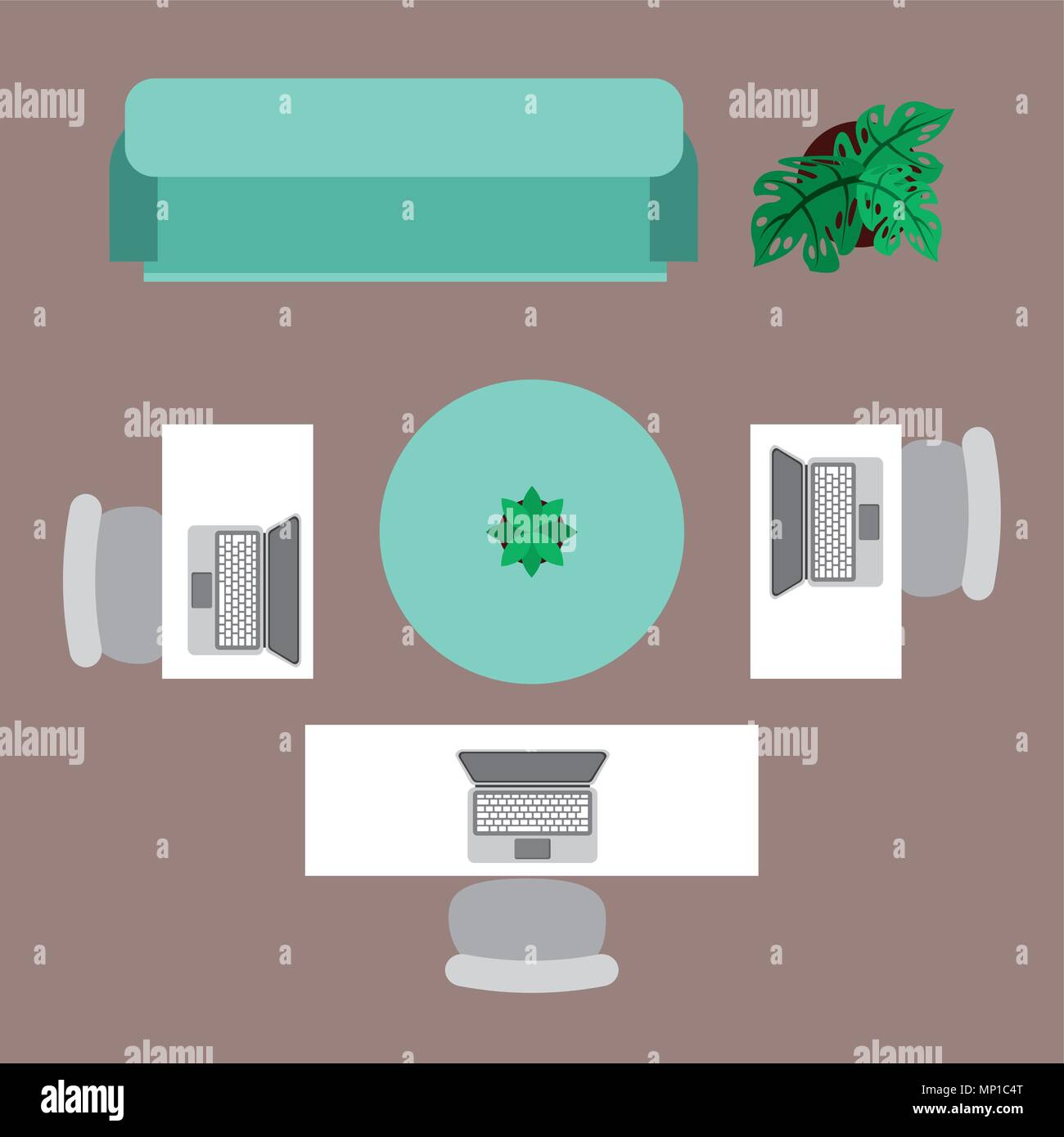 Workspace trendy Stock Vector Images - Alamy