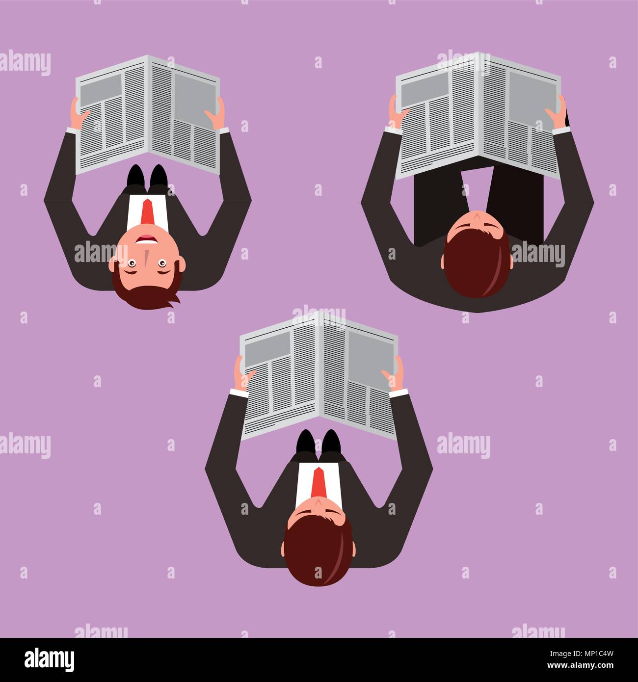 Above view person working Stock Vector Images - Alamy