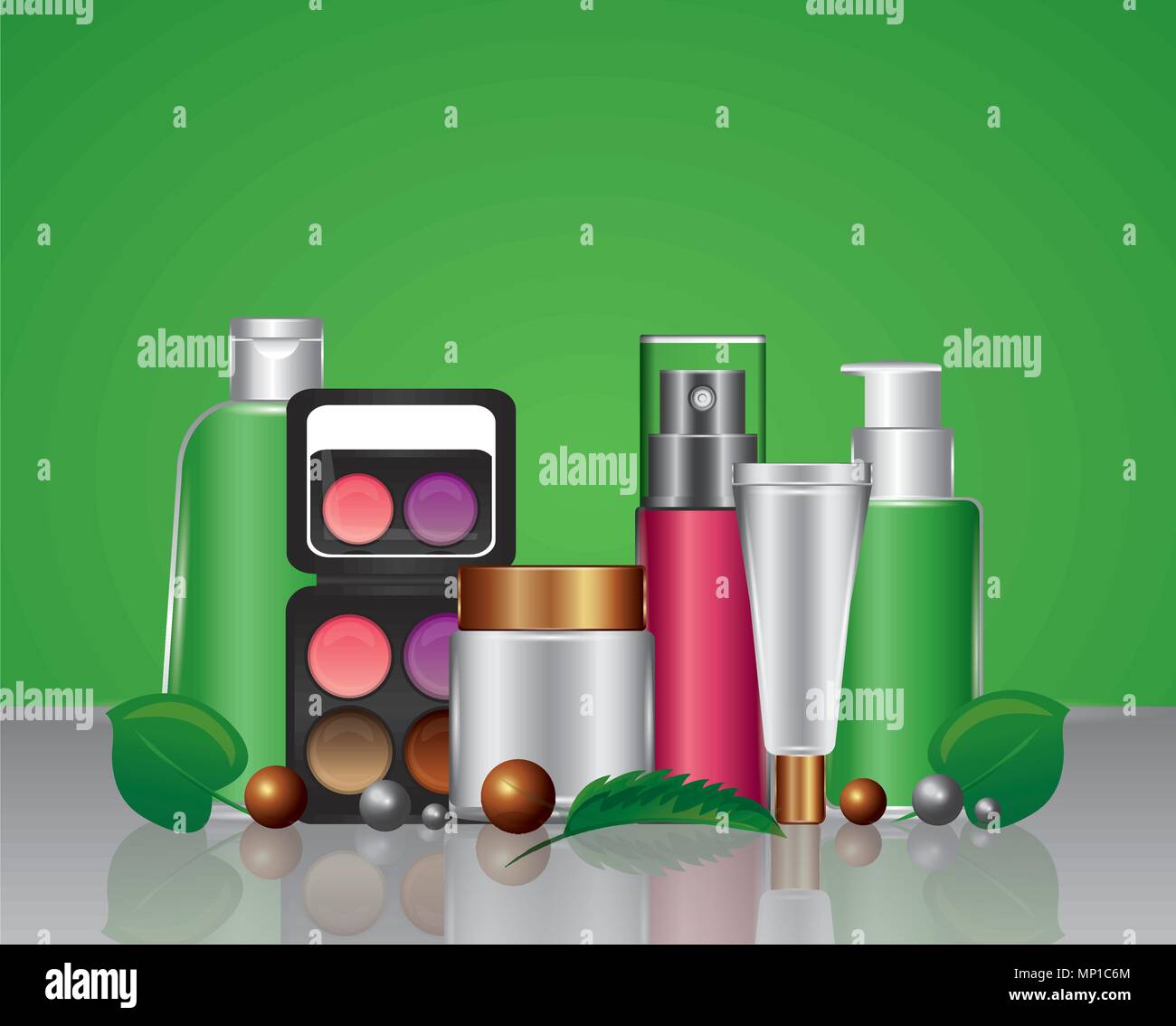 cosmetics makeup template Stock Vector Image & Art - Alamy