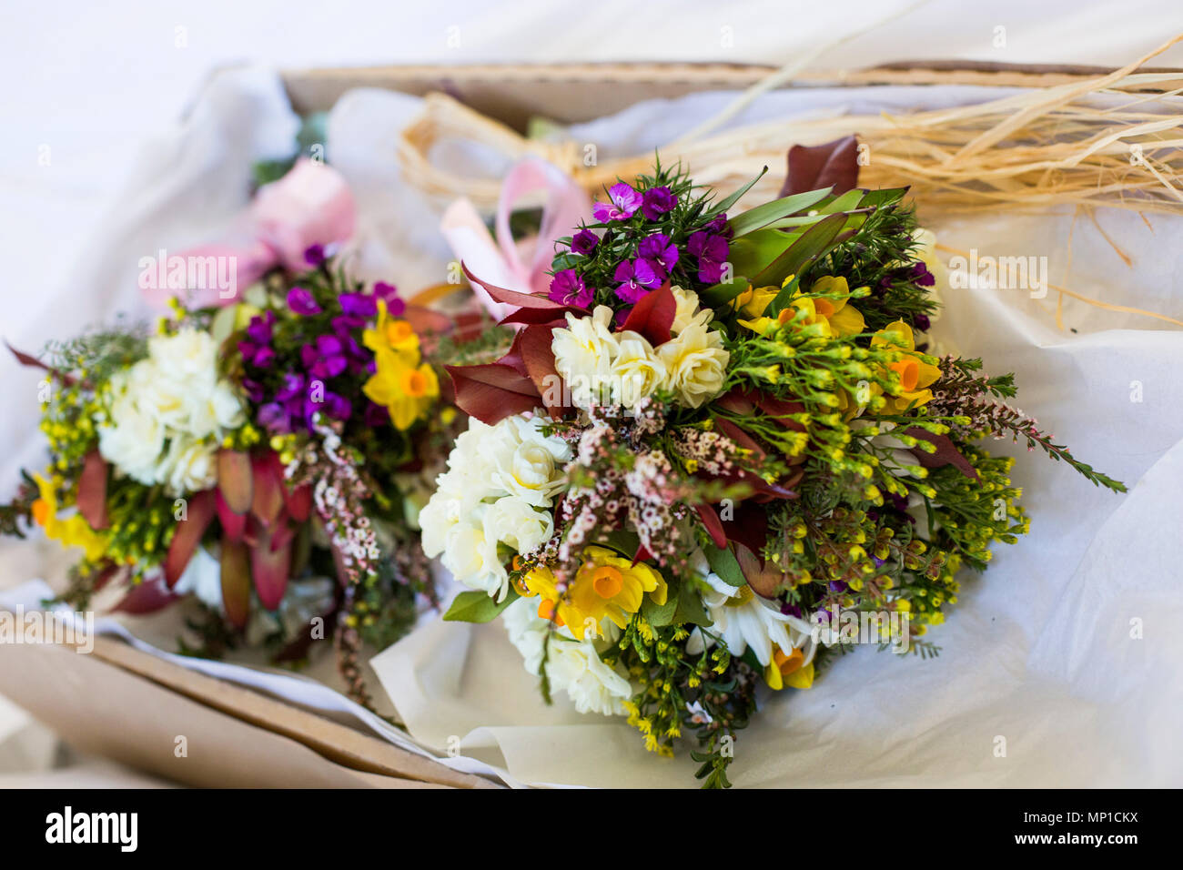 Bouquet of spring flowers Stock Photo - Alamy