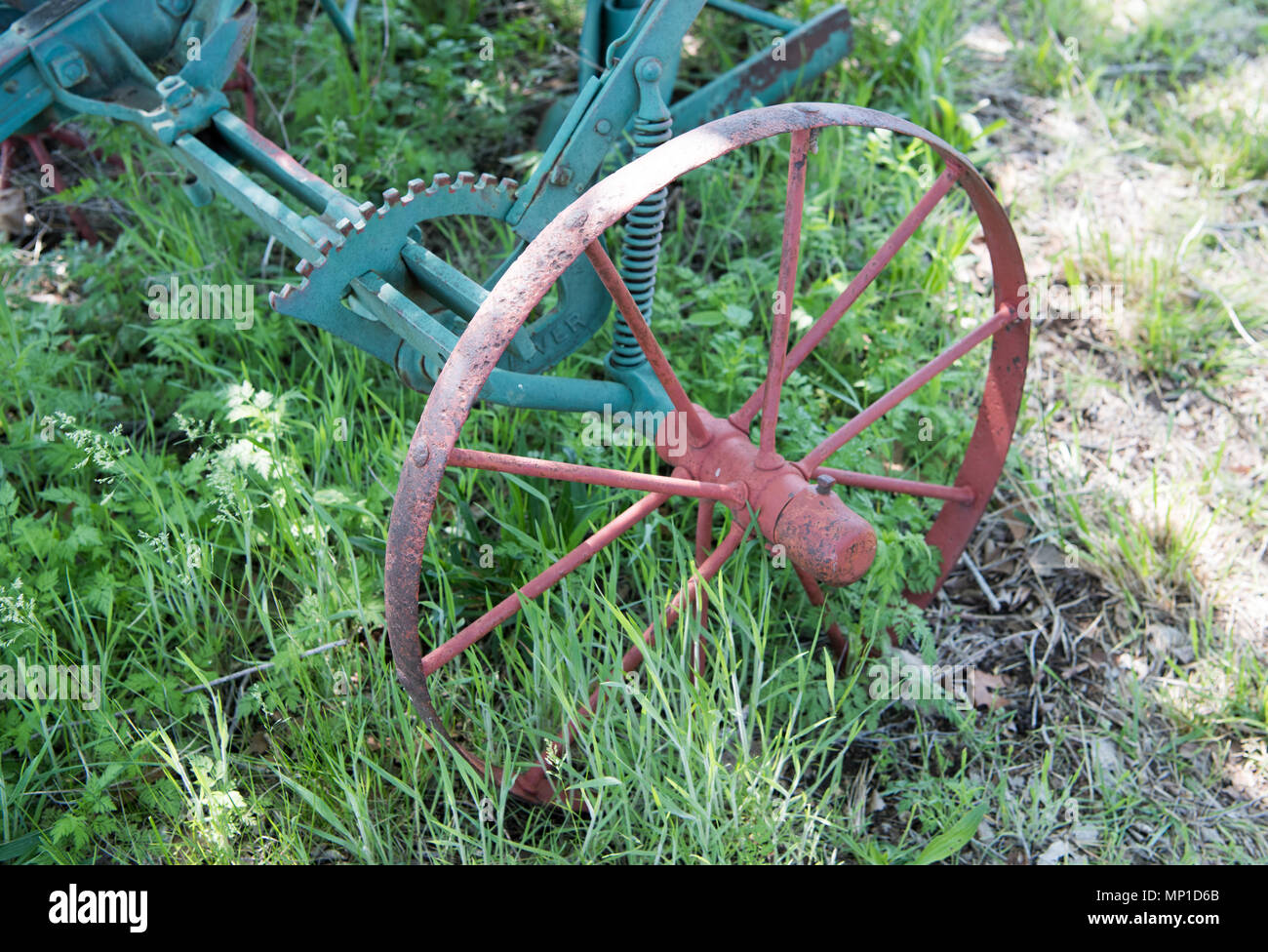 wheel of agricultural machine Stock Photo - Alamy