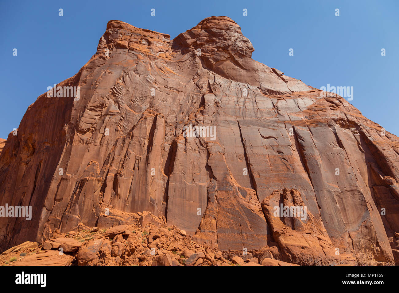 View On Red Rock Formation In Navajo Tribal Park Stock High Quality