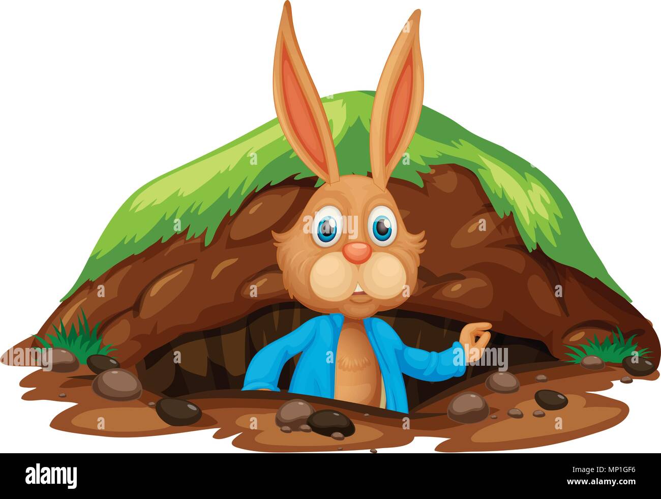 Rabbit hole poster Stock Vector Images - Alamy