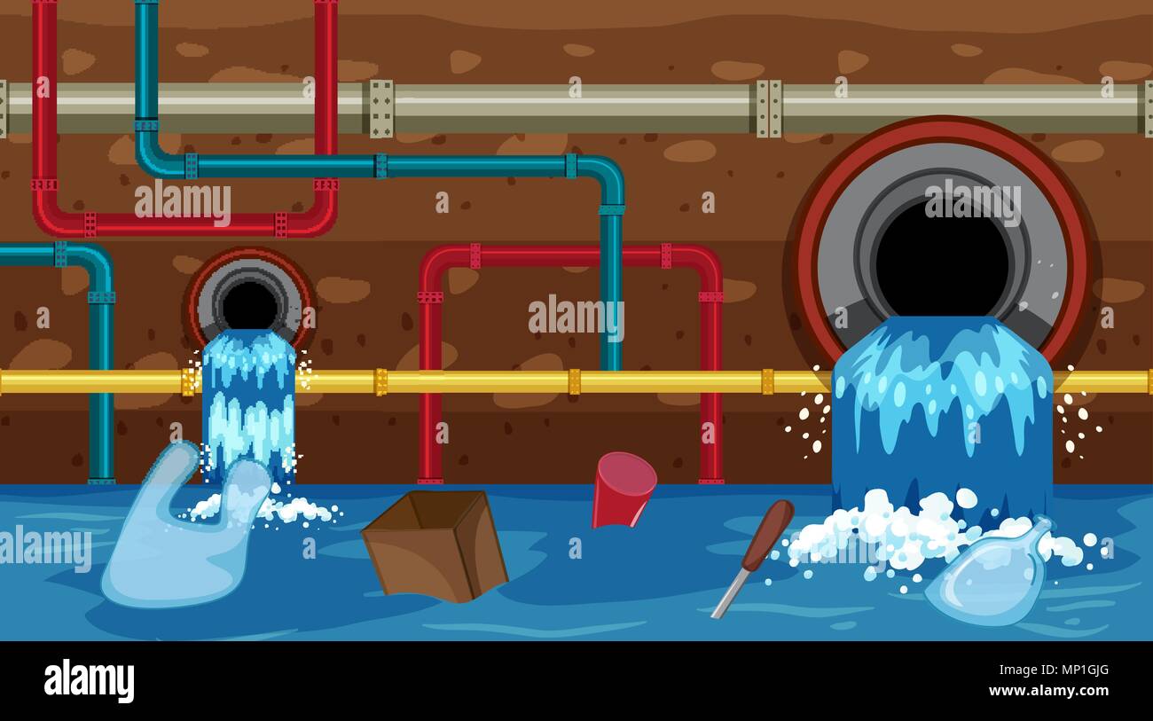 A Vector of Sewer Waste illustration Stock Vector Image & Art - Alamy