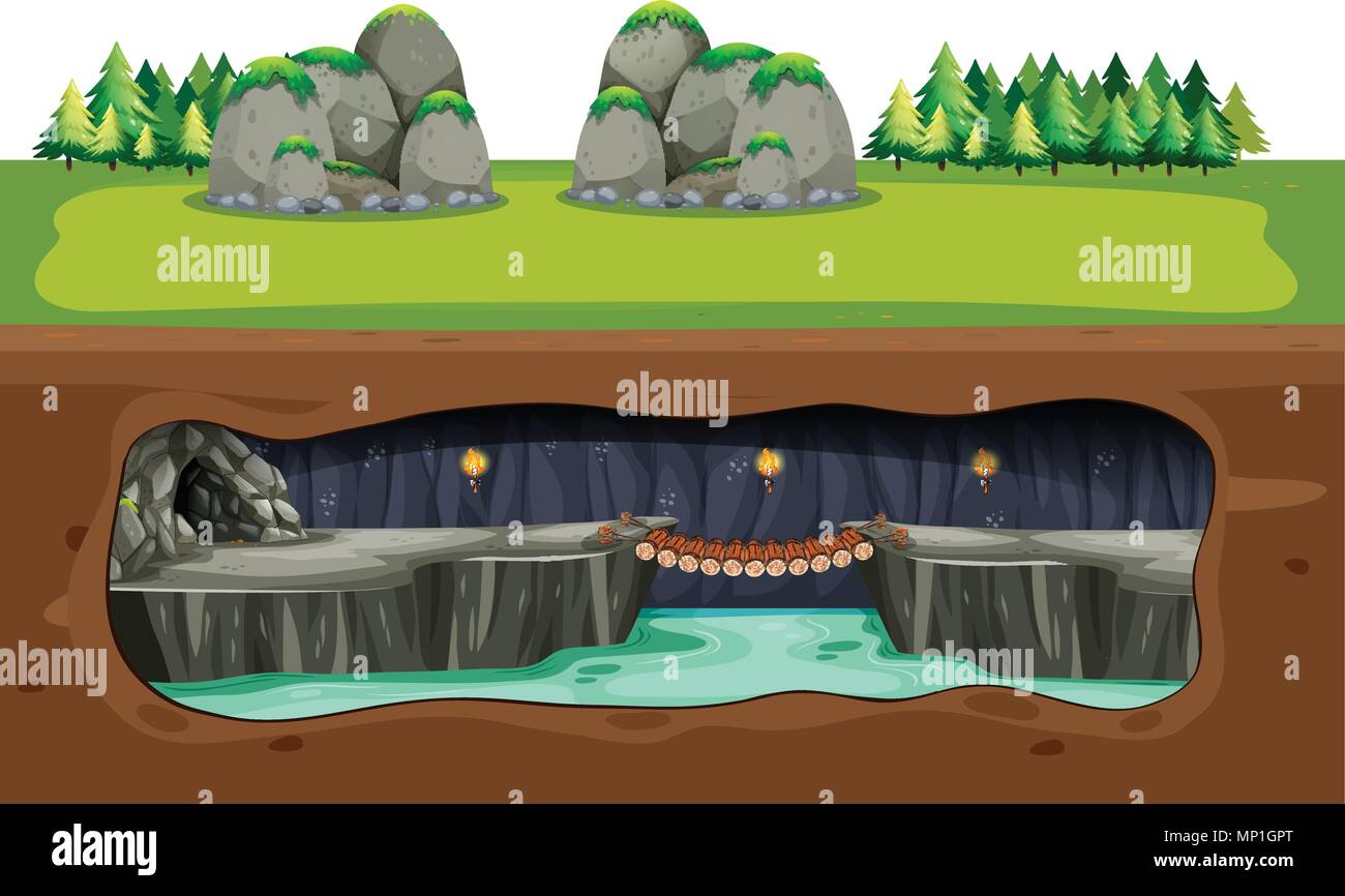 Cave vector icon modern Stock Vector Images - Alamy