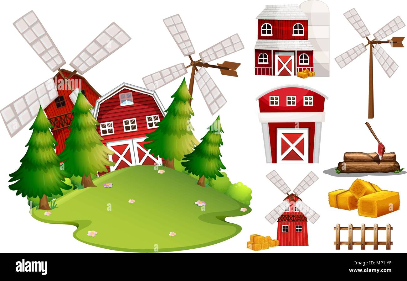 The barn house Stock Vector Images - Alamy