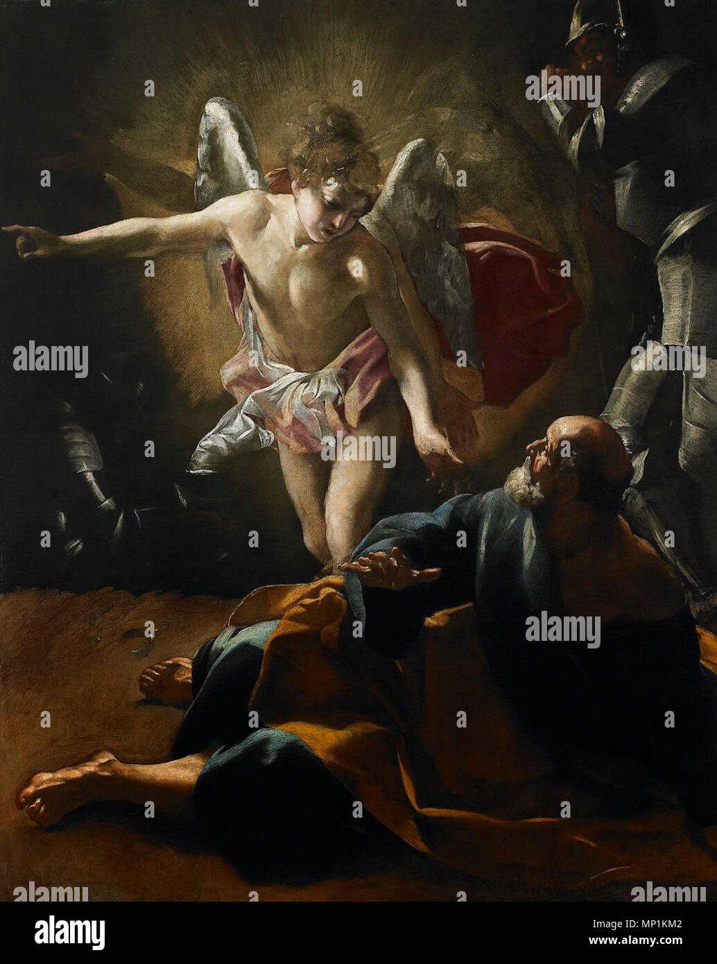 Liberation of Saint Peter. English: An unfinished painting depicting ...