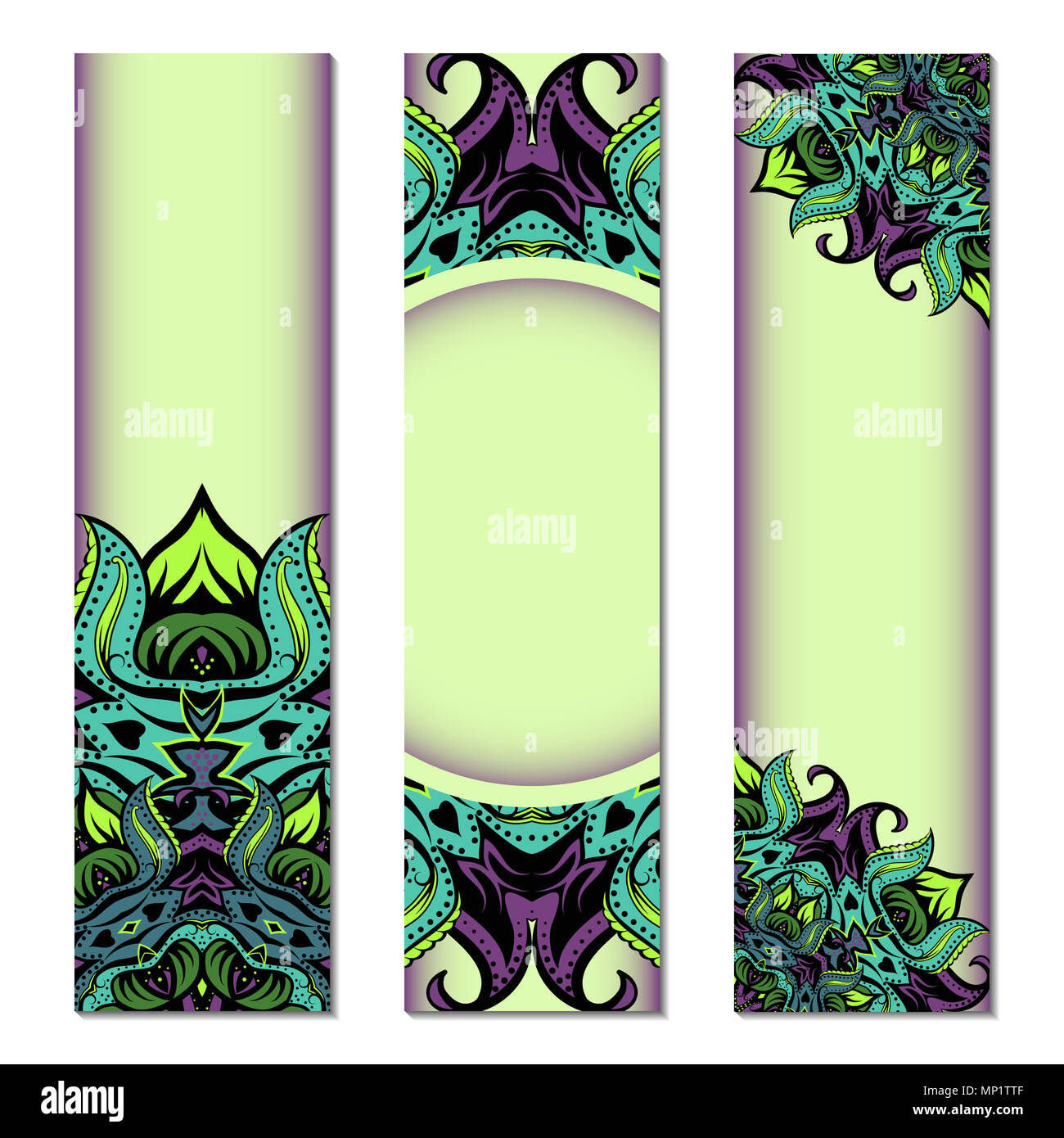 Indian floral banner vertical hi-res stock photography and images - Alamy