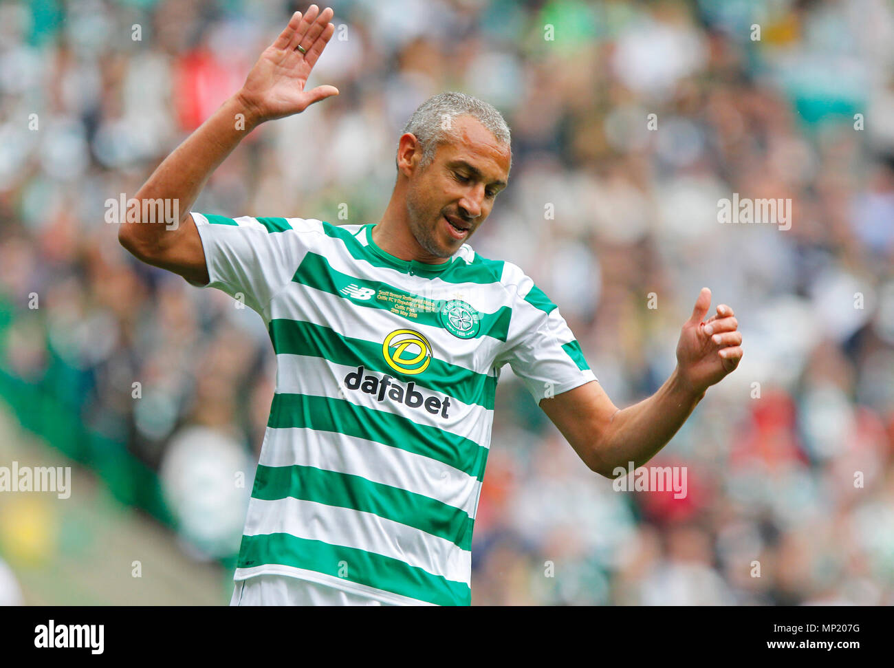 Football action testimonial henrik larsson hi-res stock photography and ...