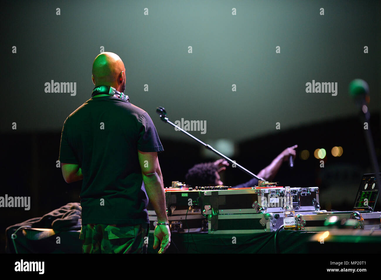 Miramar, FL, USA. 18th May, 2018. Dj Ron Devu of DAS EFX performs ...