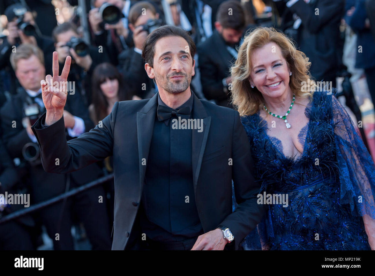 CANNES, FRANCE - MAY 19: Adrien Brody and artistic Director and Co ...