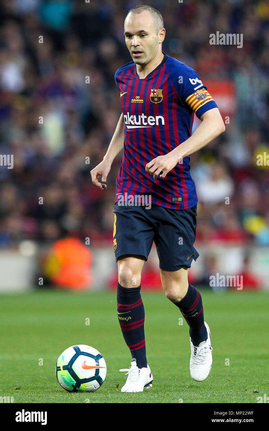 Camp Nou, Barcelona, Spain. 20th May, 2018. La Liga football, Barcelona ...