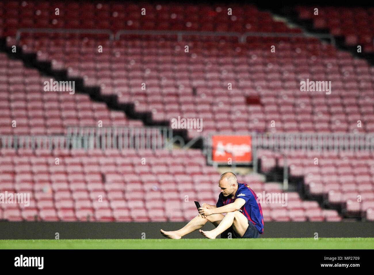 Camp Nou, Barcelona, Spain. 20th May, 2018. La Liga football, Barcelona ...