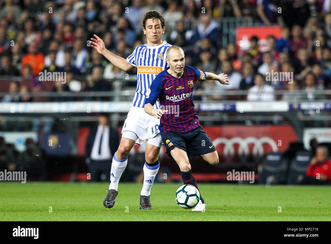 Camp Nou, Barcelona, Spain. 20th May, 2018. La Liga football, Barcelona ...