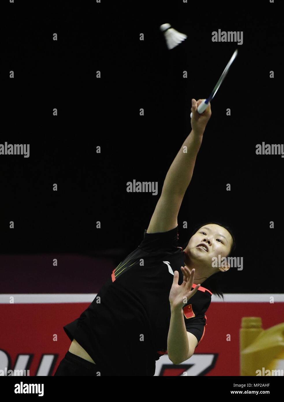 (180521) -- BANGKOK, May 21, 2018 (Xinhua) -- Li Xuerui of team China ...