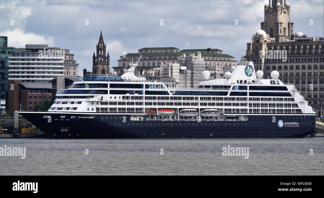 Liverpool,uk fred olson cruise ship Braemar berthed in Liverpool credit ...