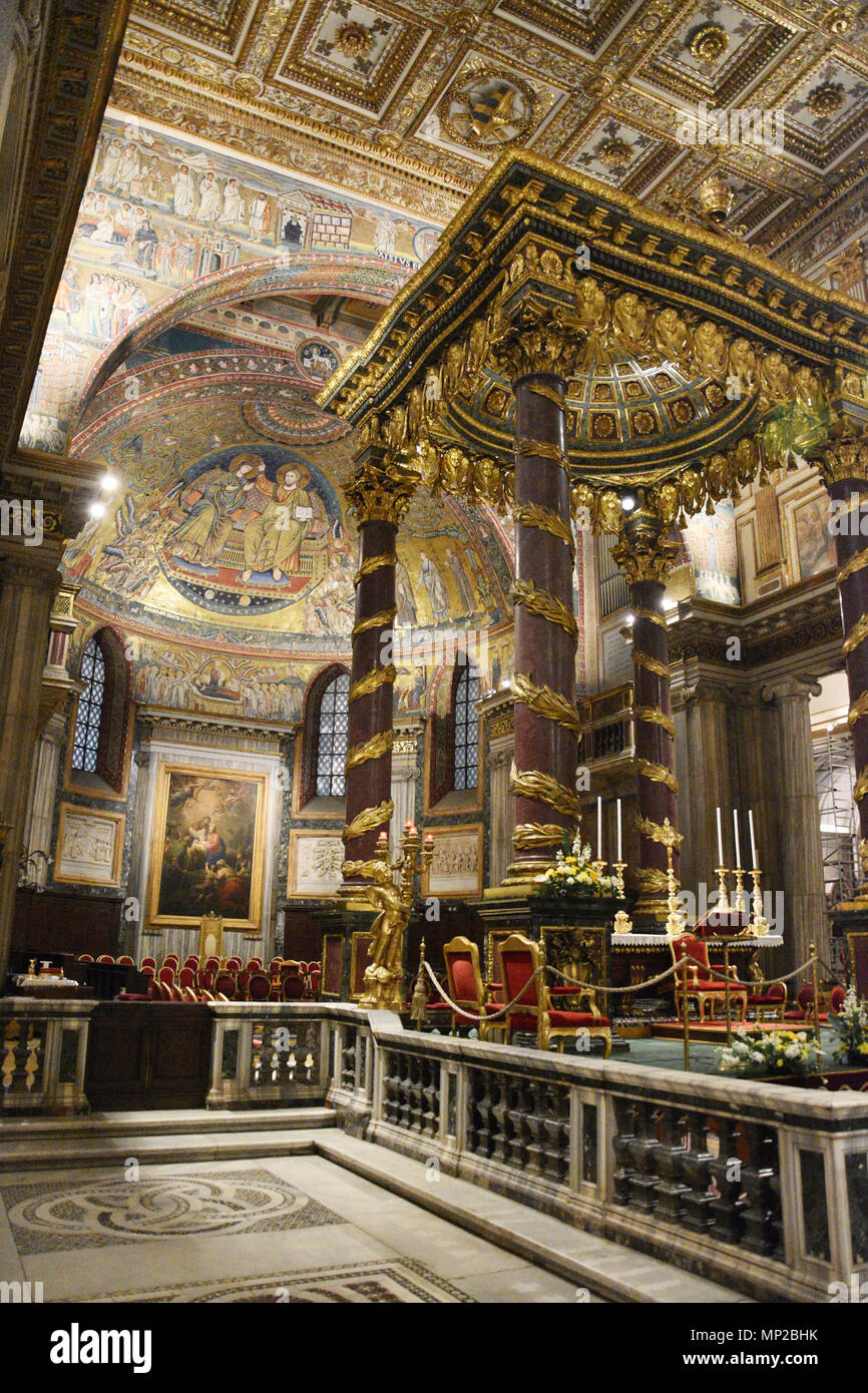 High Altar at the Basilica of Santa Maria Maggiore (Papal Basilica of ...
