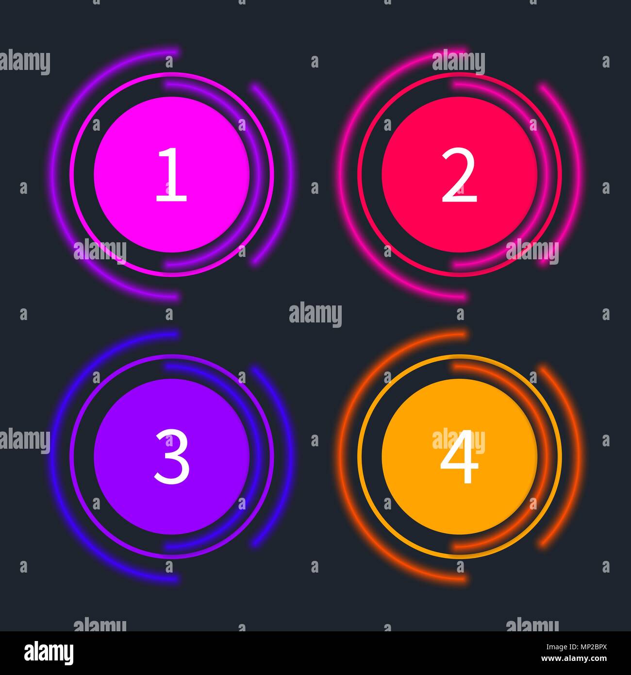 Circles glowing neon sign Stock Vector Images - Alamy
